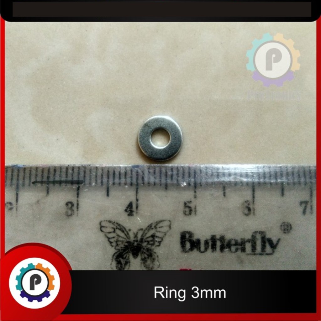 Jual Ring Mur Baut Besi M3 3mm 50 pcs | Shopee Indonesia