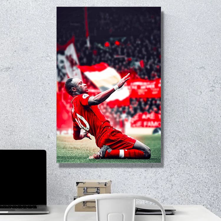 Jual Poster LIVERPOOL frame Kayu A3+ (31x46cm) Poster SANDIAGO MANE ...