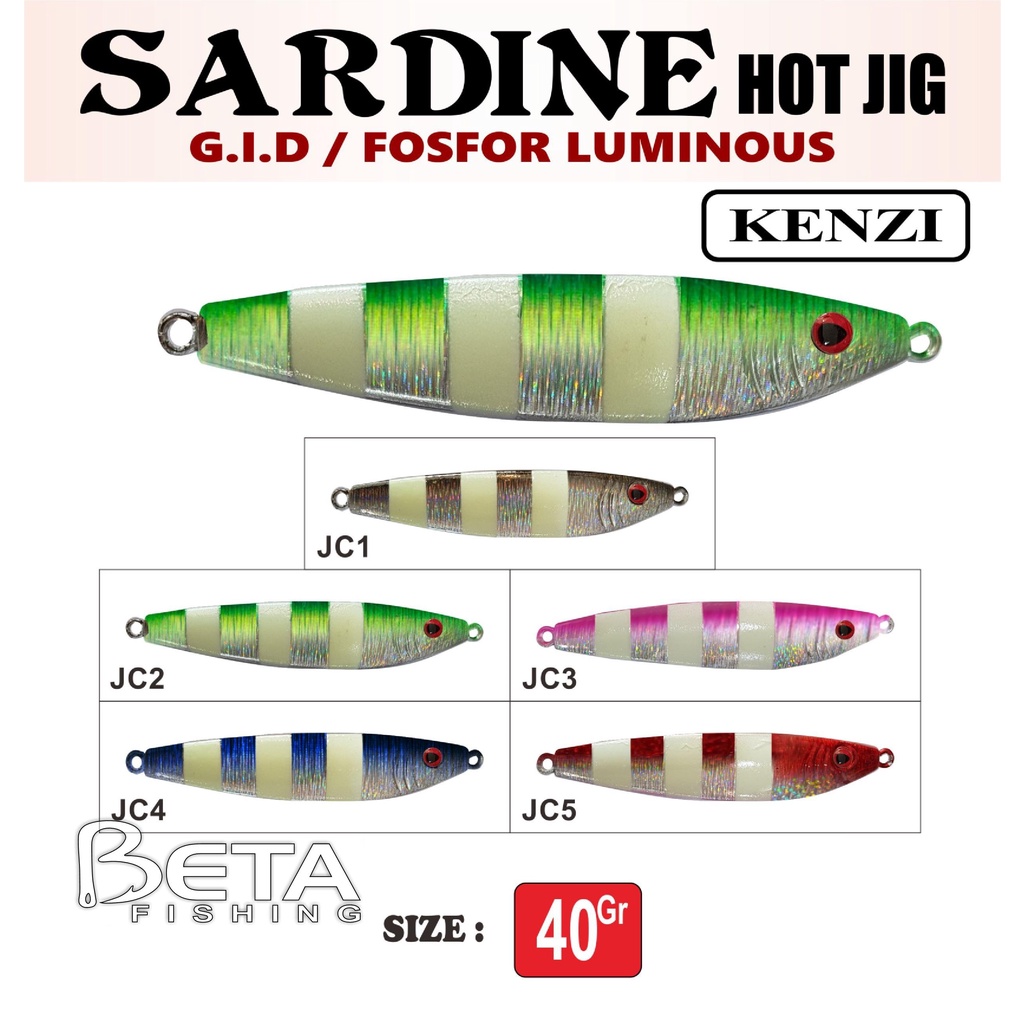 Jual METAL JIG KENZI SARDINE HOT JIG 40 G | Shopee Indonesia