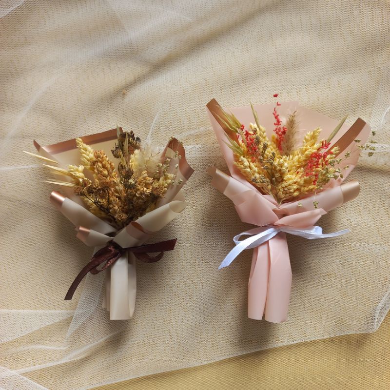 Jual Mini bouquet | buket bunga rustic | mini dried flower | aesthetic ...
