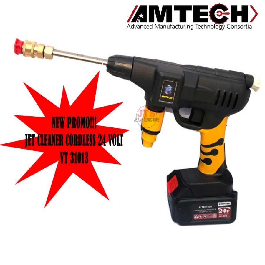Jual mollar / Amtech jet cleaner cordless/battery HPW 24V | Shopee ...