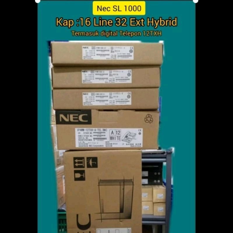 Jual NEC SL1000 Pabx 16line 32Ext IP4WW-1632M-A KSU termasuk Digital ...