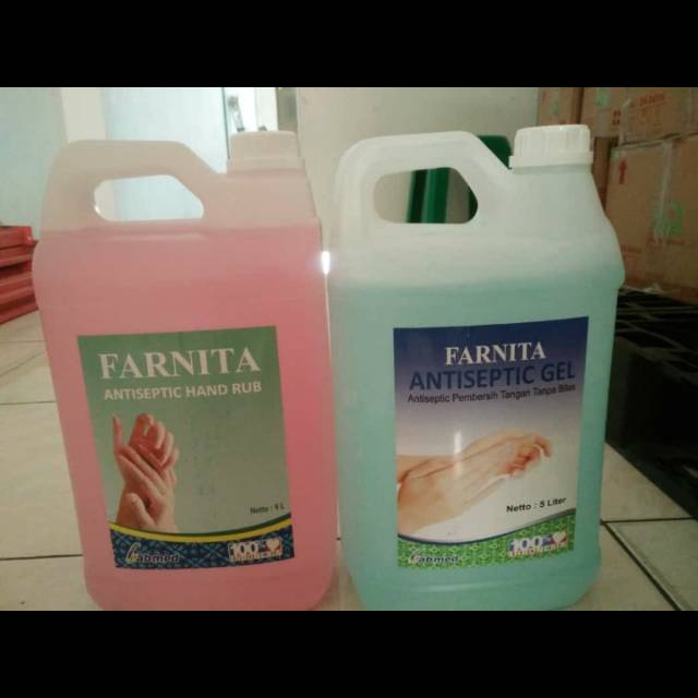 Jual ANTISEPTIC HAND RUB FARNITA 5 LITER | Shopee Indonesia