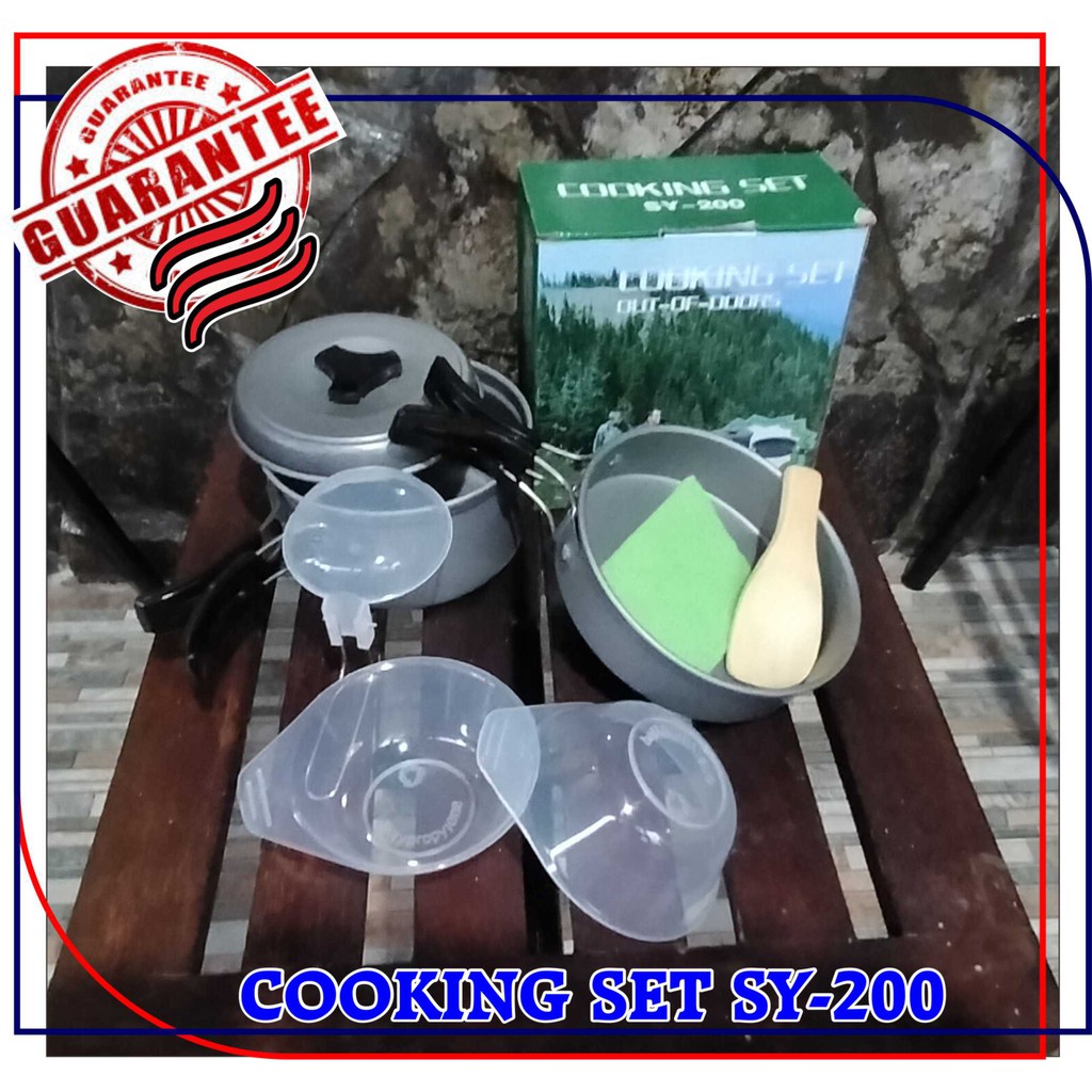 Jual Cooking Set SY-200 / Perlengkapan Memasak / Nesting Camping / SY-200 | Shopee Indonesia