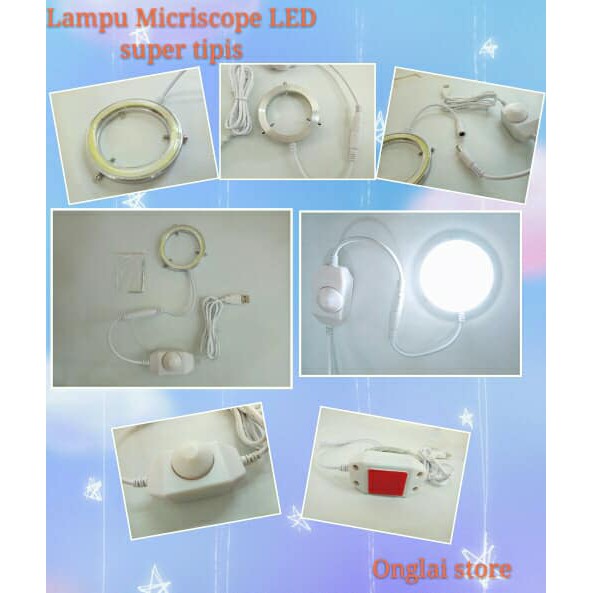 Jual LAMPU MICROSCOPE LED SUPER TIPIS | Shopee Indonesia
