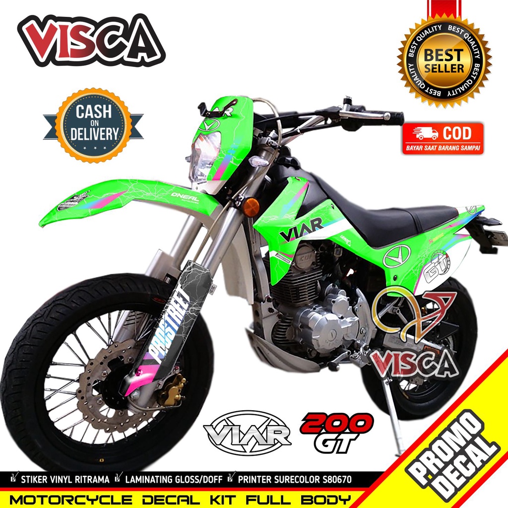 Jual Decal Viar X Cross 200 GT Terbaru Full Body Decal Viar X Cross 200 ...