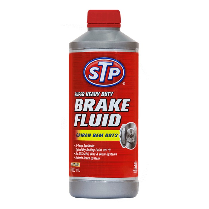 Jual STP - Brake Fluid DOT 3 1 L Merah Cairan Minyak Rem Mobil Motor ...