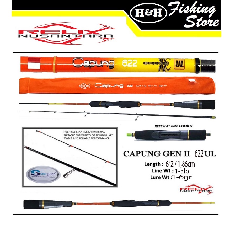 Jual Joran Relix Nusantara Capung 622 UL 1-3 lb | Shopee Indonesia