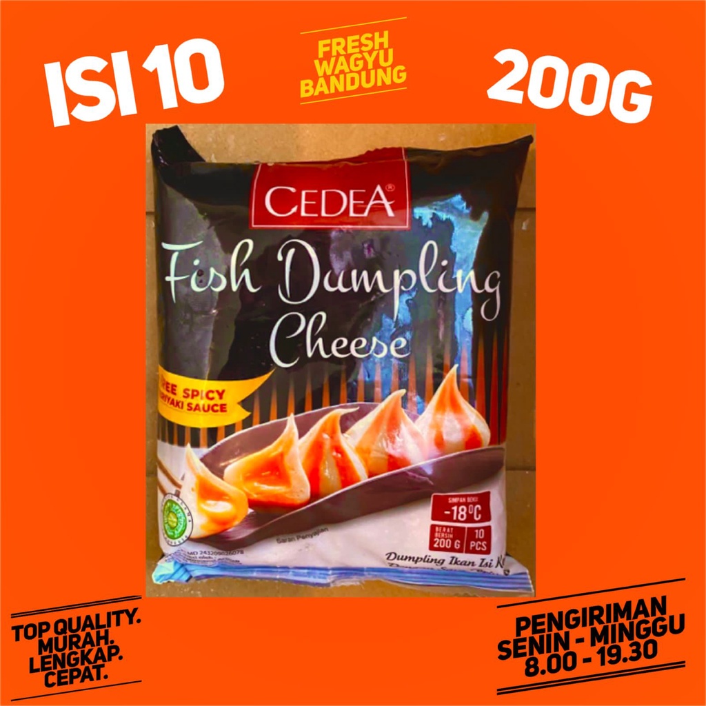 Jual CEDEA CHEESE DUMPLING 200G BASO IKAN KEJU SUKI SHABU STEAMBOAT ...