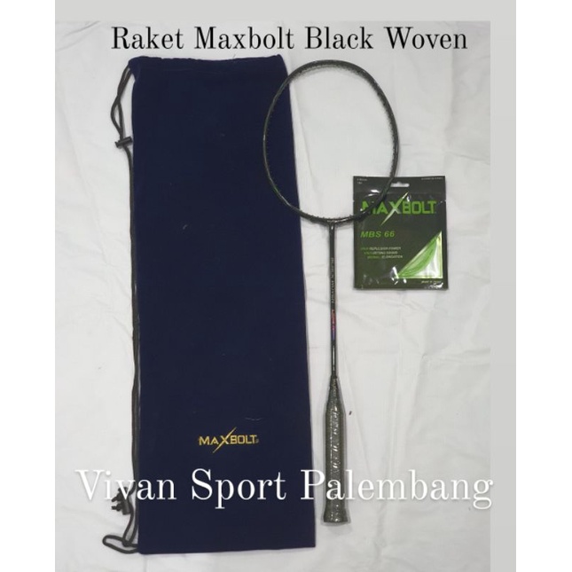 Jual Raket Badminton Maxbolt Black Woven Limited Edition | Shopee Indonesia