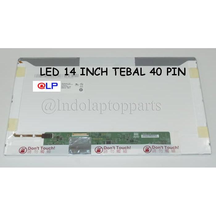 Jual Components | Layar Lcd Led Laptop 14 Inch Standar Tebal 40 Pin ...