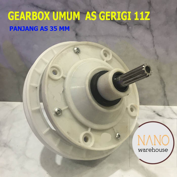 Jual Gear Box Gearbox Mesin Cuci Umum Multi AS Bulat Gigi Gerigi 11 3,5 ...