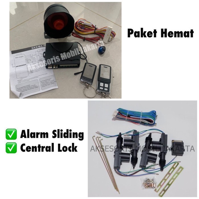 Jual ALARM MOBIL AGYA AYLA REMOTE SLIDING LENGKAP DENGAN CENTRAL LOCK ...