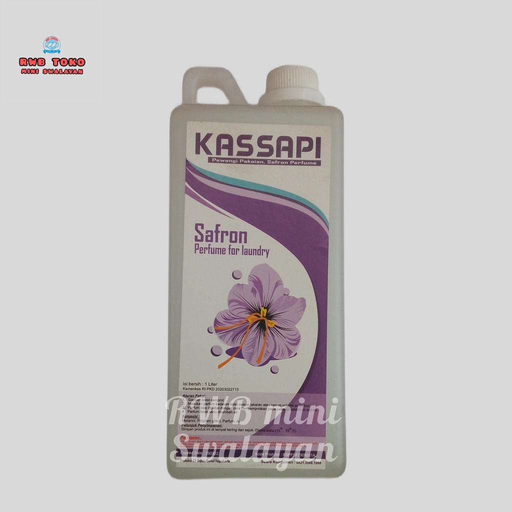 Jual KASSAPI PERFFUME FOR LAUNDRY SAFRON 1L | Shopee Indonesia