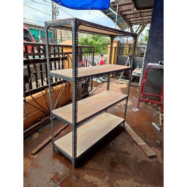Jual Rak besi siku T150x100x40 | Shopee Indonesia