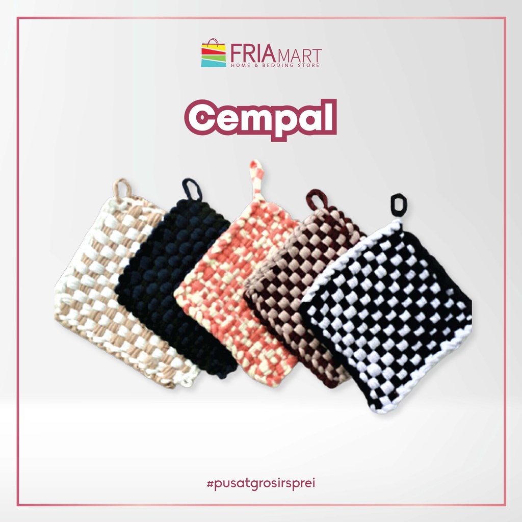Jual CEMPAL ANYAM ANTI PANAS / KAIN LAP CEMPAL WAJAN / JAMPEL | Shopee ...