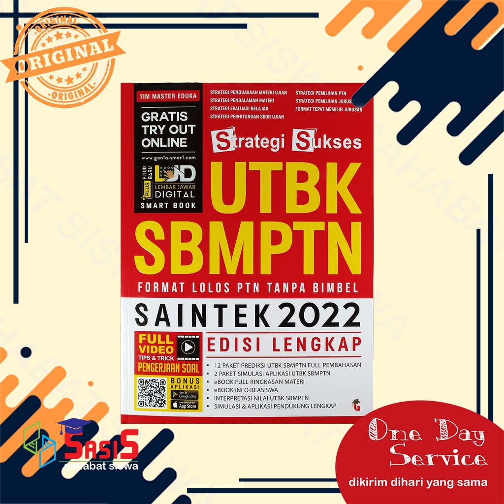 Jual BUKU UTBK 2022 SAINTEK : STRATEGI SUKSES UTBK SBMPTN SAINTEK 2022 - BUKU SBMPTN SAINTEK ...
