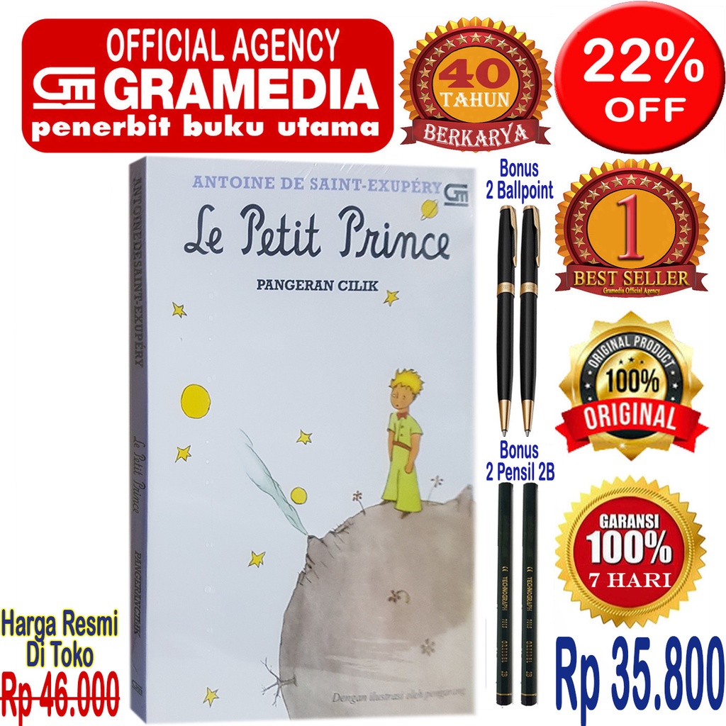 Jual Buku Le Petit Prince - Pangeran Cilik - Antoine De Saint-Exupery ... Jual Buku Le Petit Prince - Pangeran Cilik - Antoine De Saint-Exupery ...