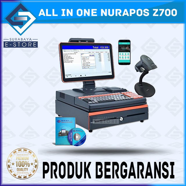 Jual Paket Komputer Kasir | Paket POS System | All in one Nurapos Z700 ...