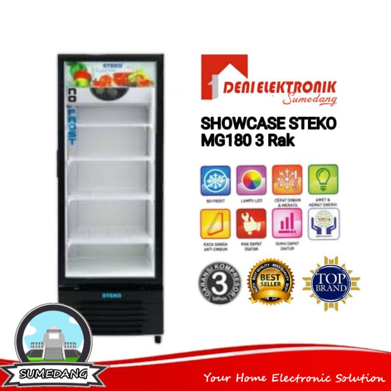 Jual Showcase Steko MG180 (Khusus Sumedang) | Shopee Indonesia