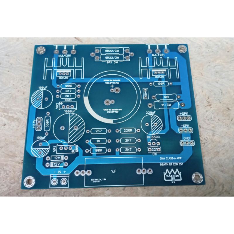 Jual T-AUDIO PCB DEATH OF ZEN ESP ELLIOT PROJECT CLASS A AUDIO POWER ...