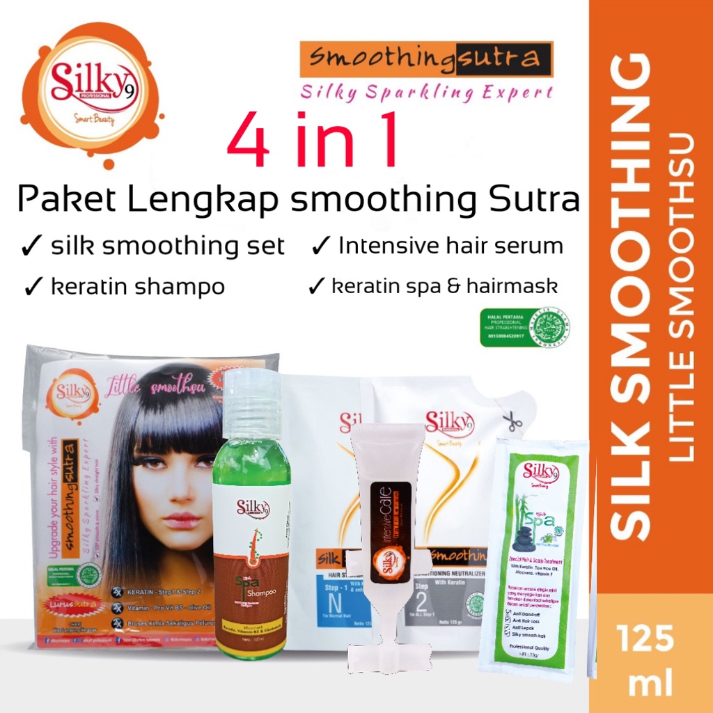 Jual Silky9 Paket Smoothing Sutra Keratin lengkap 4 in 1 Small size ...