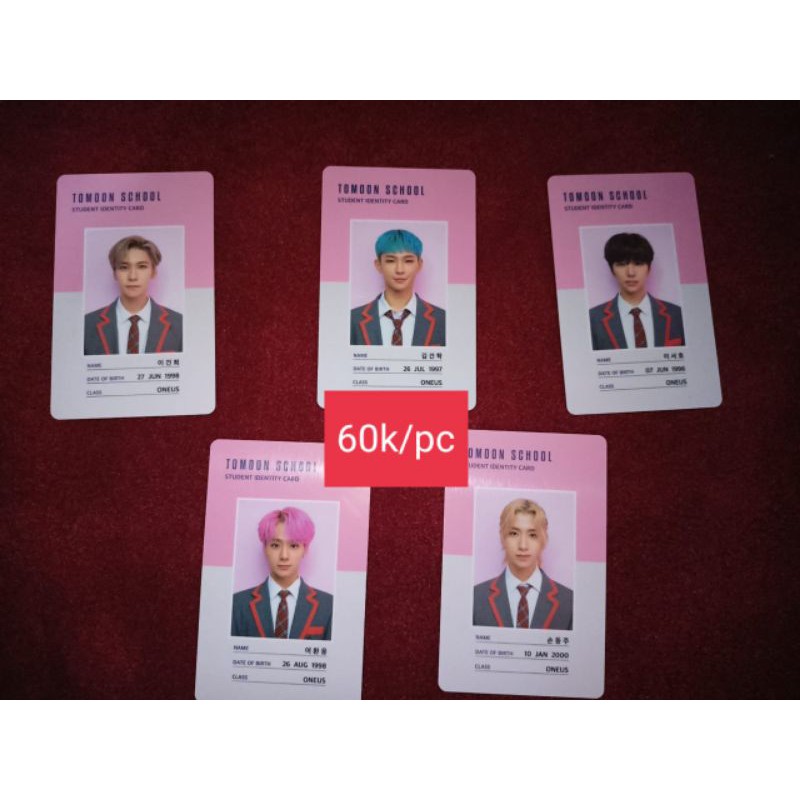 Jual ONEUS EARTH TO MOON FANMEET ID CARD | Shopee Indonesia