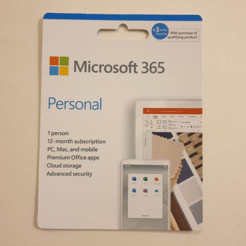 Jual Microsoft 365 Personal 1year / 12month Subscription for 1 person ...