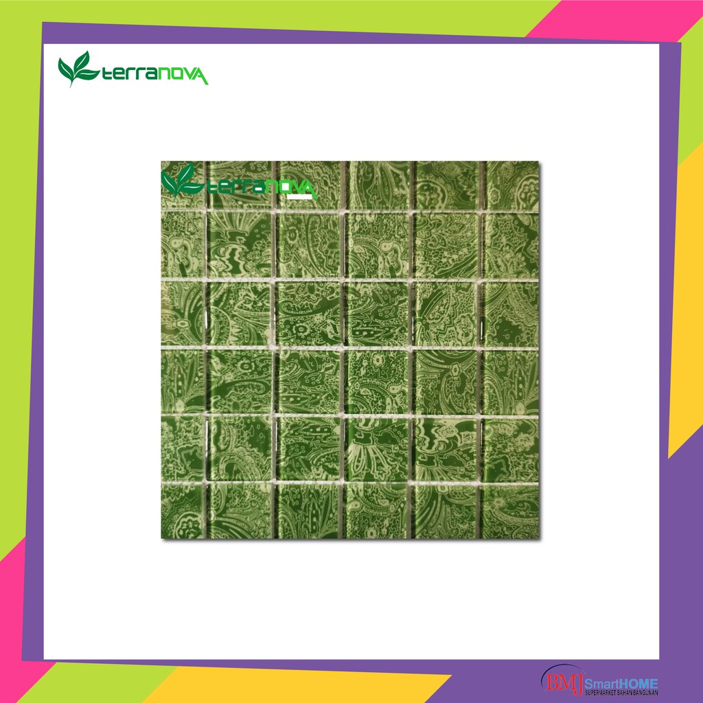 Jual KERAMIK MOZAIK KACA 48434 UK 30X30 CM | Shopee Indonesia