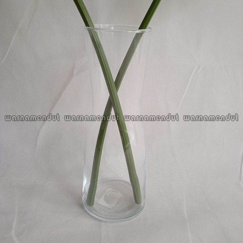 Jual Vas bunga kaca bening dekoratif tinggi 30 cm WMO IK1244 TID ...