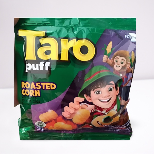 Jual Snack taro puff renceng ecer 2000 / cemilan enak dan murah roasted ...