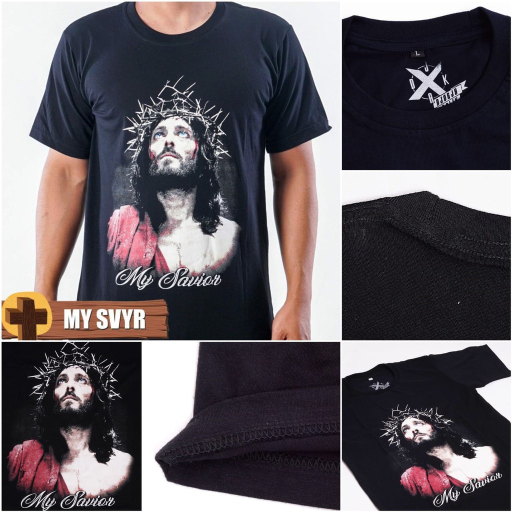 Jual MY SAVIOR, Kaos Rohani Katolik, Kaos Rohani Kristen, Baju Rohani ...
