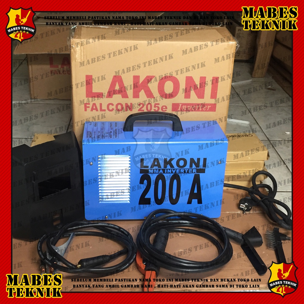 Jual MESIN LAS LISTRIK LAKONI FALCON 205 E / 205E - TRAFO LAS / TRAVOLAS / TRAFOLAS INVERTER ...