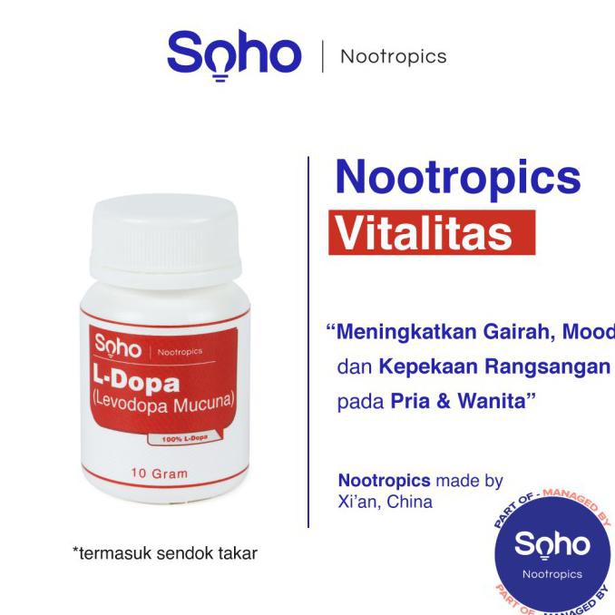 Jual L Dopa Levodopa Mucuna - 10 Gram Powder - Mood & Libido ...