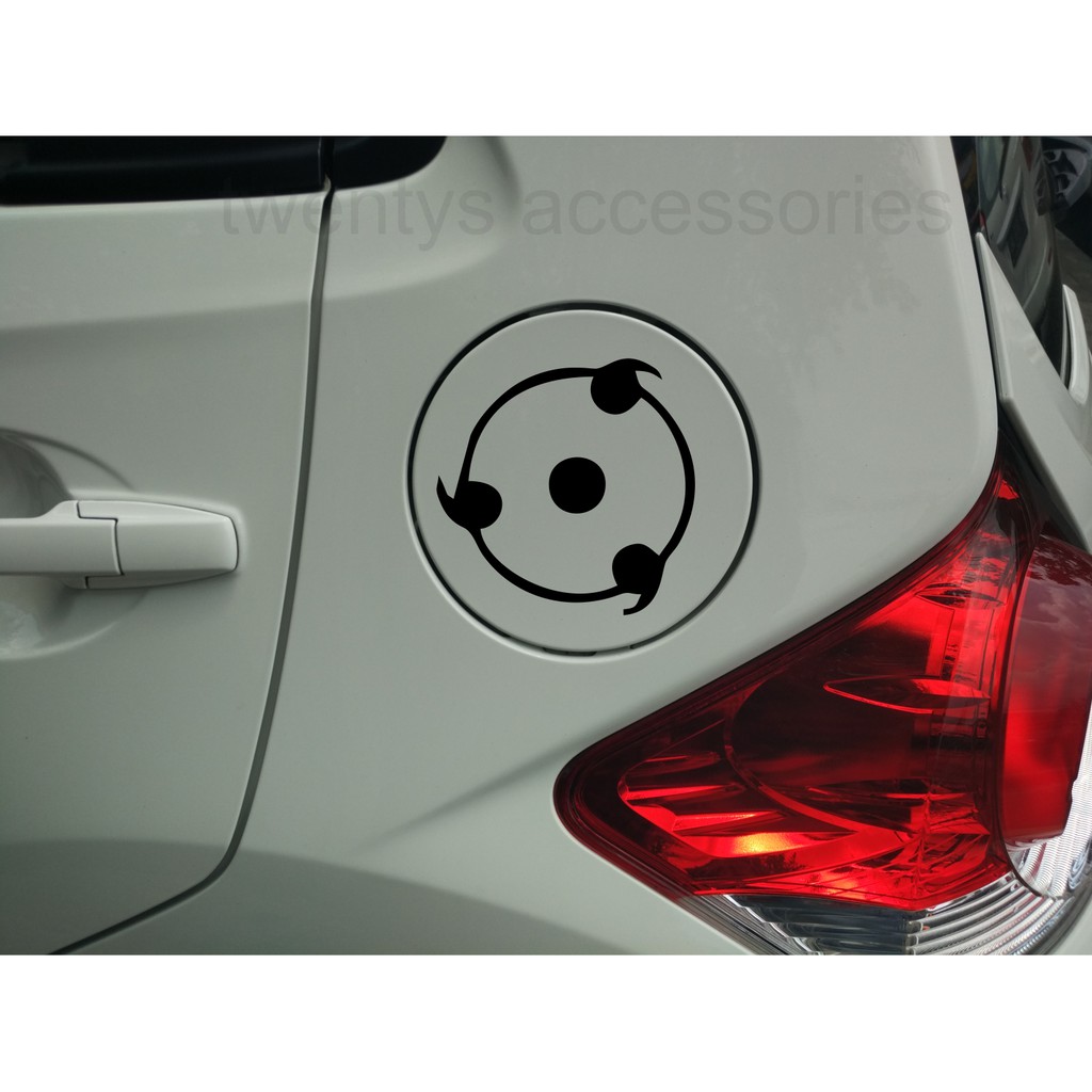Jual stiker tutup tanki mobil sticker stiker SHARINGAN cutting | Shopee ...