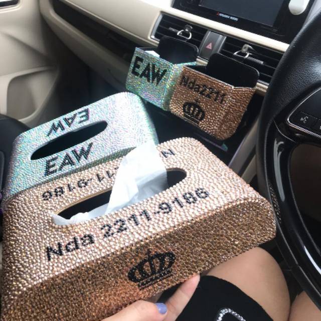 Jual Kotak Tisu Tissue DAD CROWN MAHKOTA Crystal + CUSTOM NAMA ...