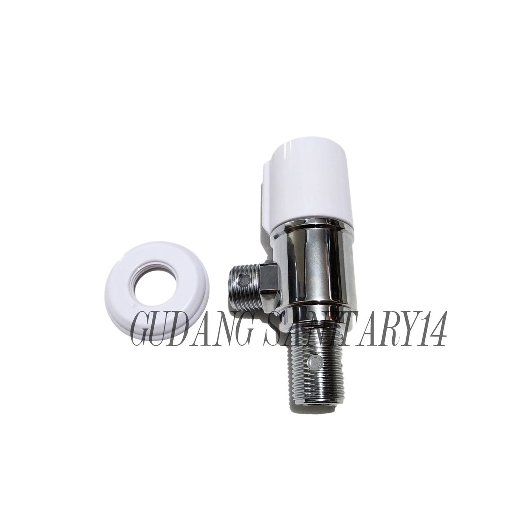 Jual Stop kran PVC chrome soligen stop kran single PVC stop kran air ...