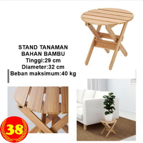 Jual Vildapel Stand tanaman bambu, tinggi 29 cm dan diameter 32 cm ...
