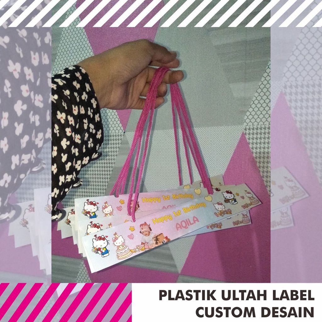 Jual PLASTIK ULTAH LABEL CUSTOM | Shopee Indonesia