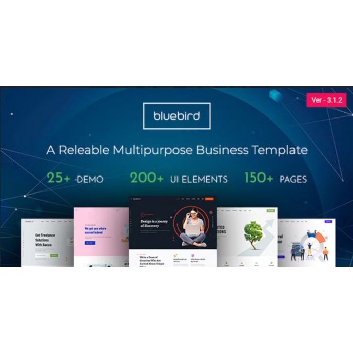 Jual Bluebird v3.1.2 - 25+ Multi-Purpose Business HTML5 Template | Shopee Indonesia