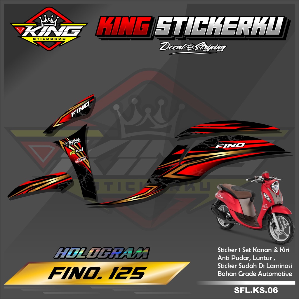 Jual Stiker Fino 125 / Grande - Sticker Striping Aksesoris Motor Fino ...