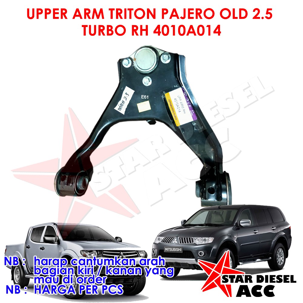 Jual SAMPAN SAMPAN DEPAN TRITON PAJERO SPORT OLD UPPER ARM 4010A014 ...