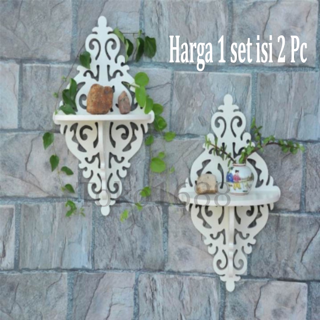 Jual Queen_Fashions Kepala Ganda Rak Dinding / Double-ended Wall ...