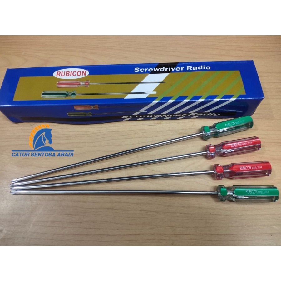 Jual Obeng Radio RUBICON 4 x 8" Inch Model Bunga + Screwdriver | Shopee ...