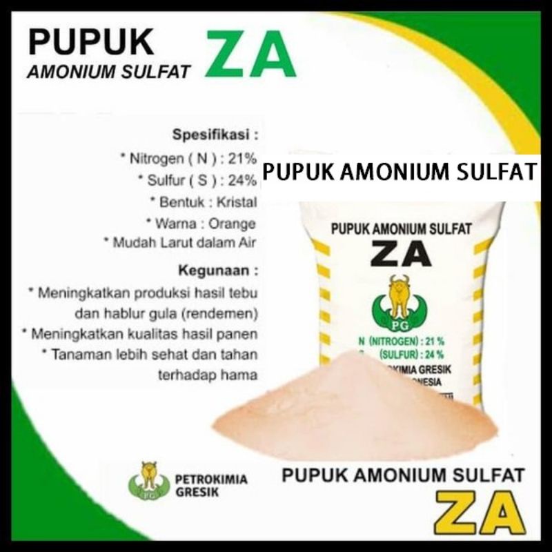Jual Pupuk Amonium Sulfat Pupuk ZA 1kg ecer Curah repack | Shopee Indonesia