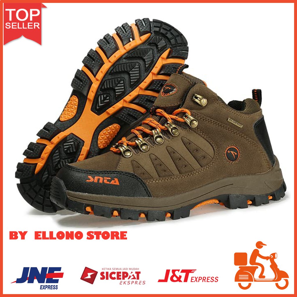 Jual sporty Sepatu Boot Gunung/Hiking/Ou Wanita - SNTA 607 Brown/Orange ...