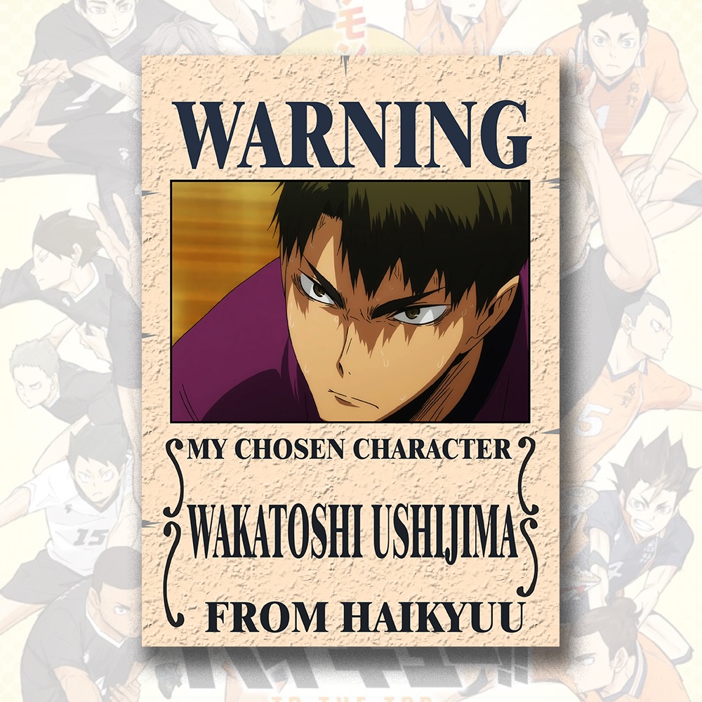 Jual [Minimal Pesan 10 Lembar] Poster A4 A5 Warning Anime Haikyuu Murah ...