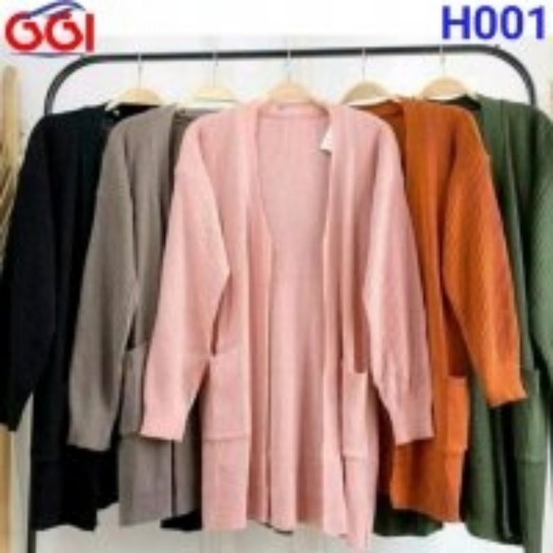Jual ( H1 ) CARDIGAN RAJUT / LONG CARDI / RAJUT PREMIUM / KWALITAS ...