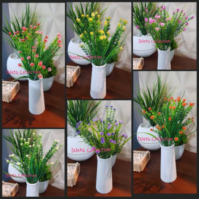 Jual Bunga rumput ilalang artifisial rumput artifisial tanaman rumput ...