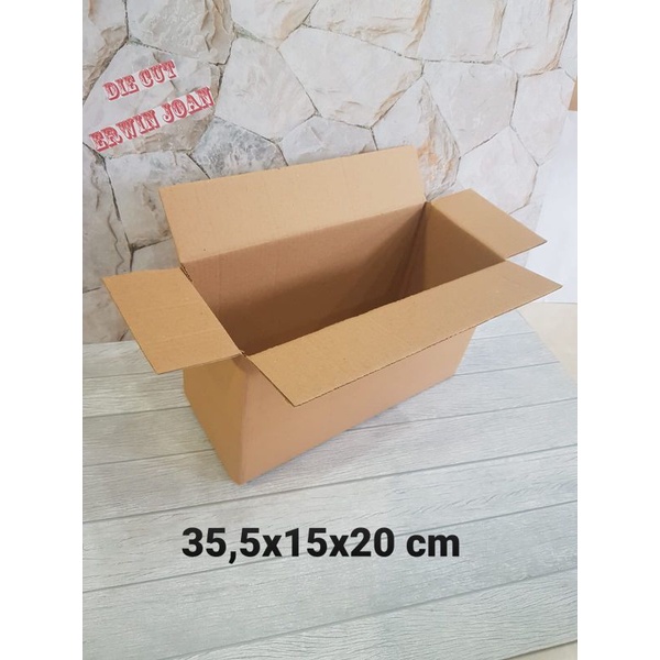 Jual Kardus / Box / uk. 35,5x15x20 cm / Karton packing polos baru ST ...